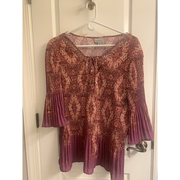 Catherine | Tops | Catherines 3x Wp Petite Beaded Yoke Glitzy Bolo ...